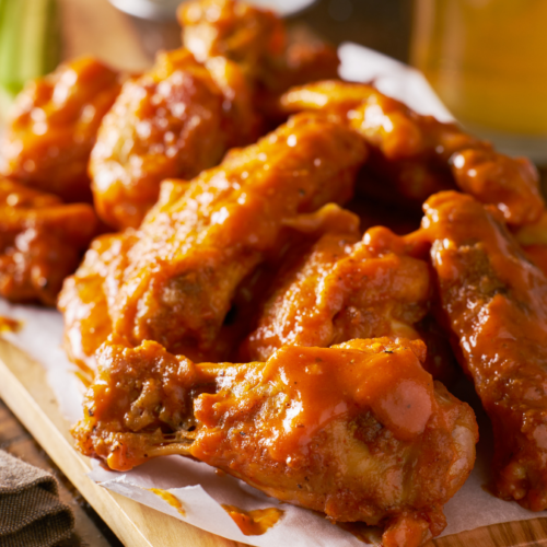 Crispy Chicken Wings With Buffalo Hot Sauce